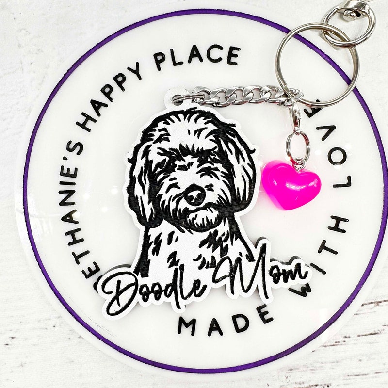 Labradoodle Keychain - Etsy