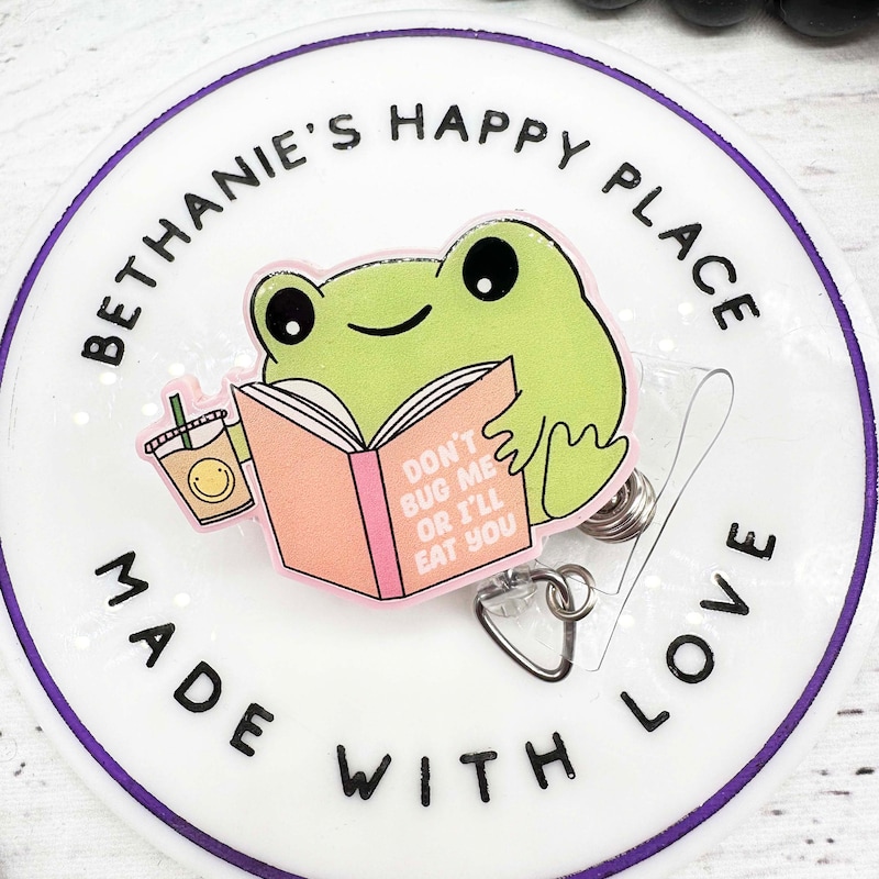Book Badge Reel - Etsy