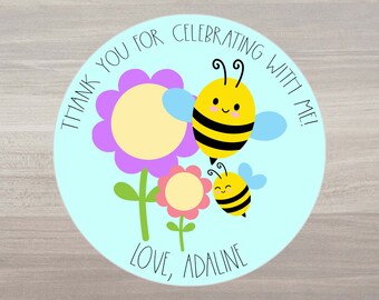 Buzzing Bumblebee Stickers | Thank You Labels | Seals for Envelopes ...