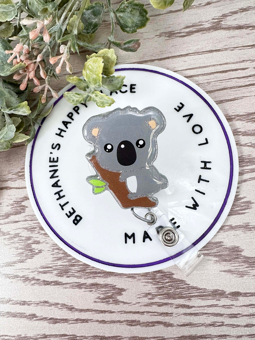 Koala Retractable Badge Reel, Koala Gifts, Teacher Badge Holder ...
