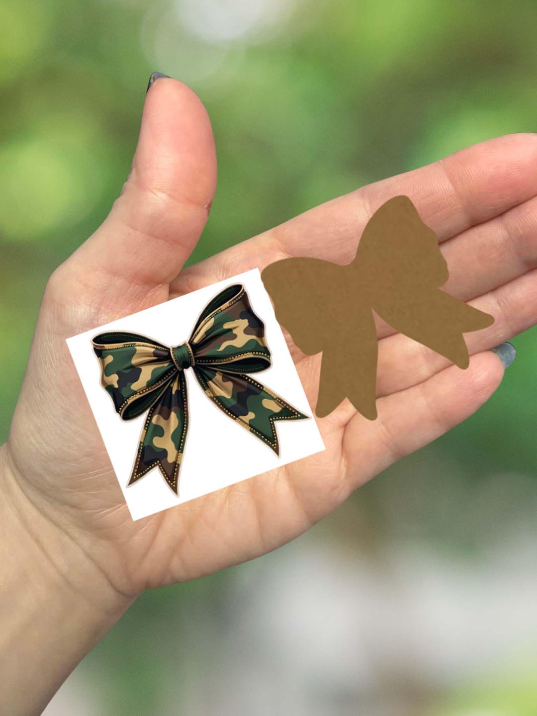 Camouflage Bow Blank and Decal: Camo Badge Reel Blanks - Etsy