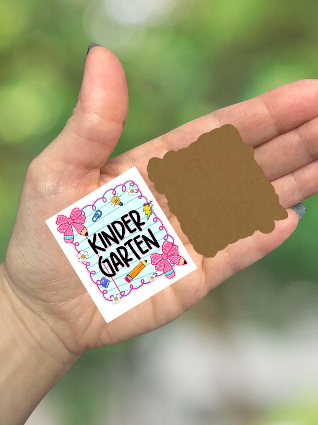 Kindergarten Acrylic Blank and Decal: Teacher Badge Reel Blanks - Etsy