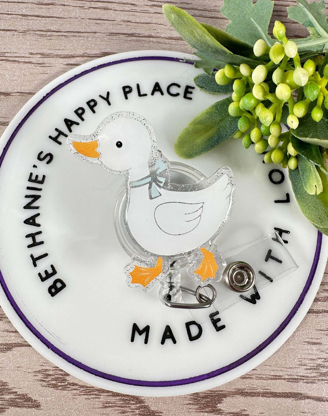 Goose Retractable Badge Reel, Goose Badge Holder, Duck Badge Reel ...