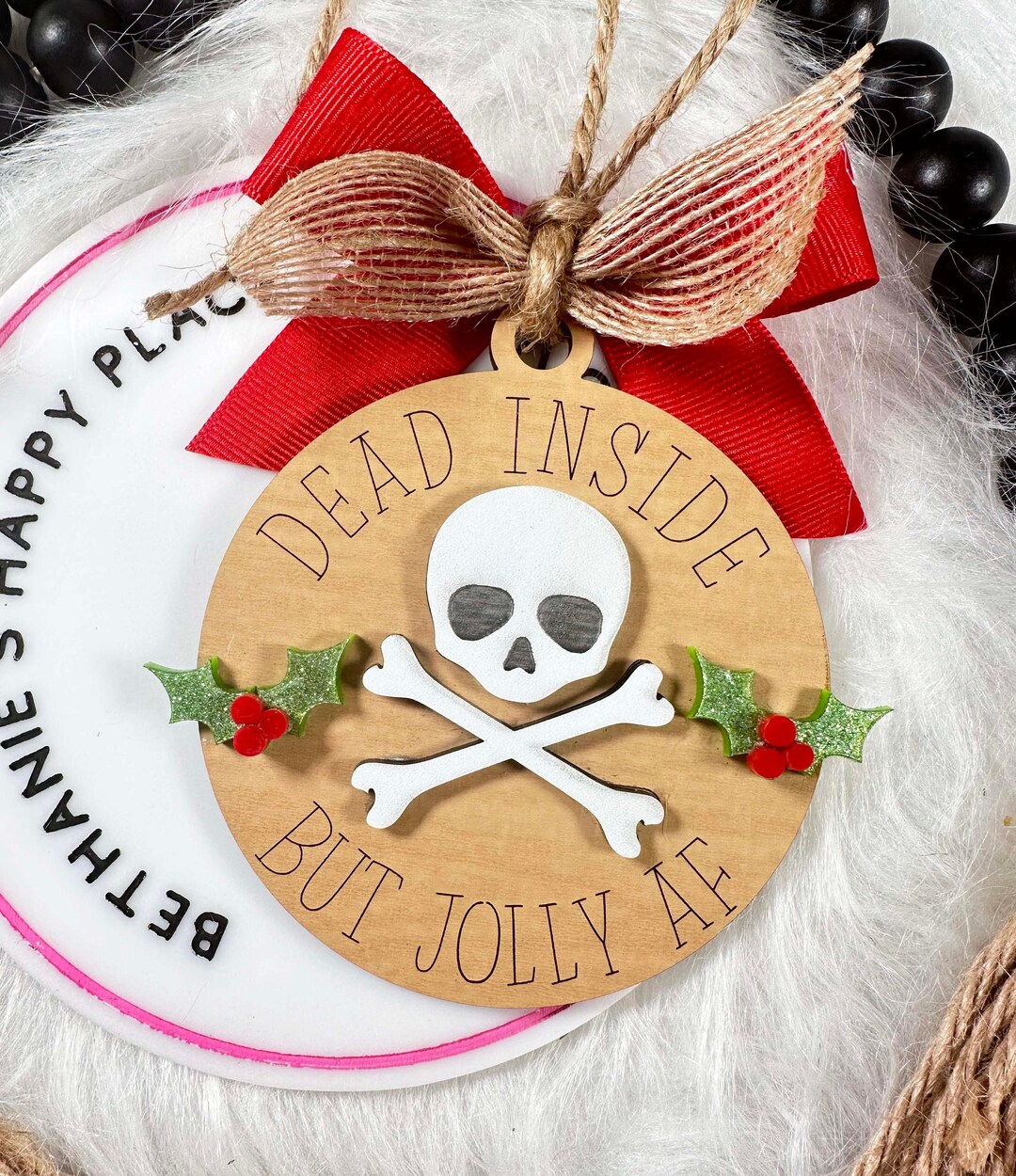 Jolly Af Christmas Ornament, Funny Ornament, Funny Christmas Gifts for ...