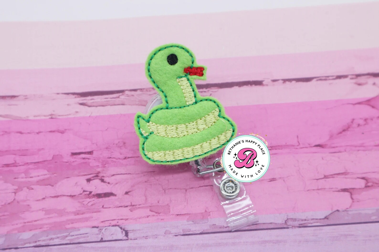 Snake Badge Reel Snake Badge Clip Snake Badge Holder - Etsy