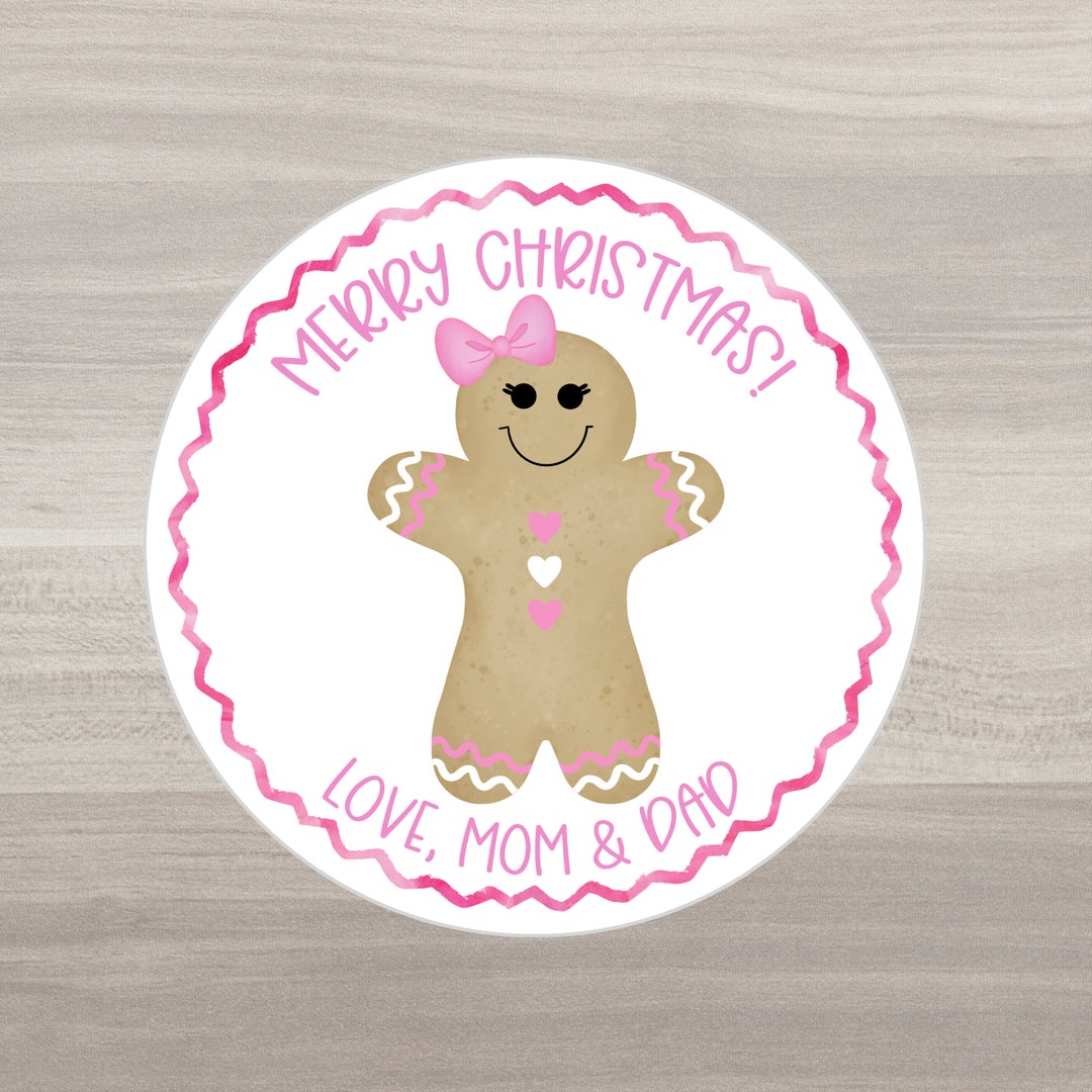 Gingerbread Christmas Gift Labels, Gingerbread Gift Tags, Christmas ...