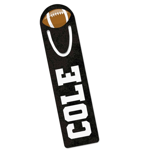 Football Bookmark - Etsy