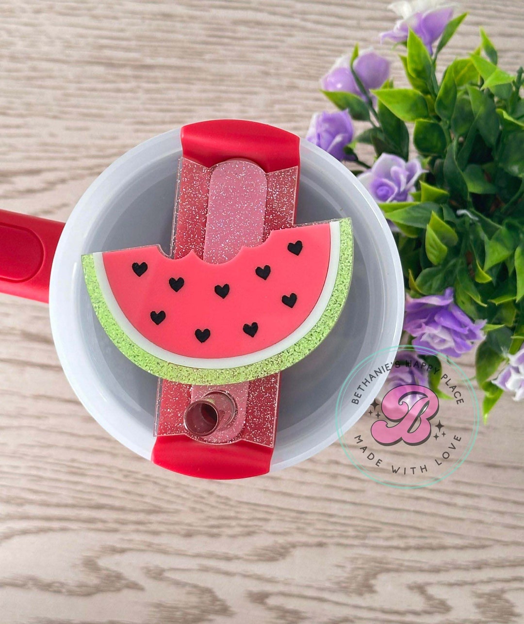 Watermelon Cup Topper, Watermelon Acrylic Topper for Tumbler ...