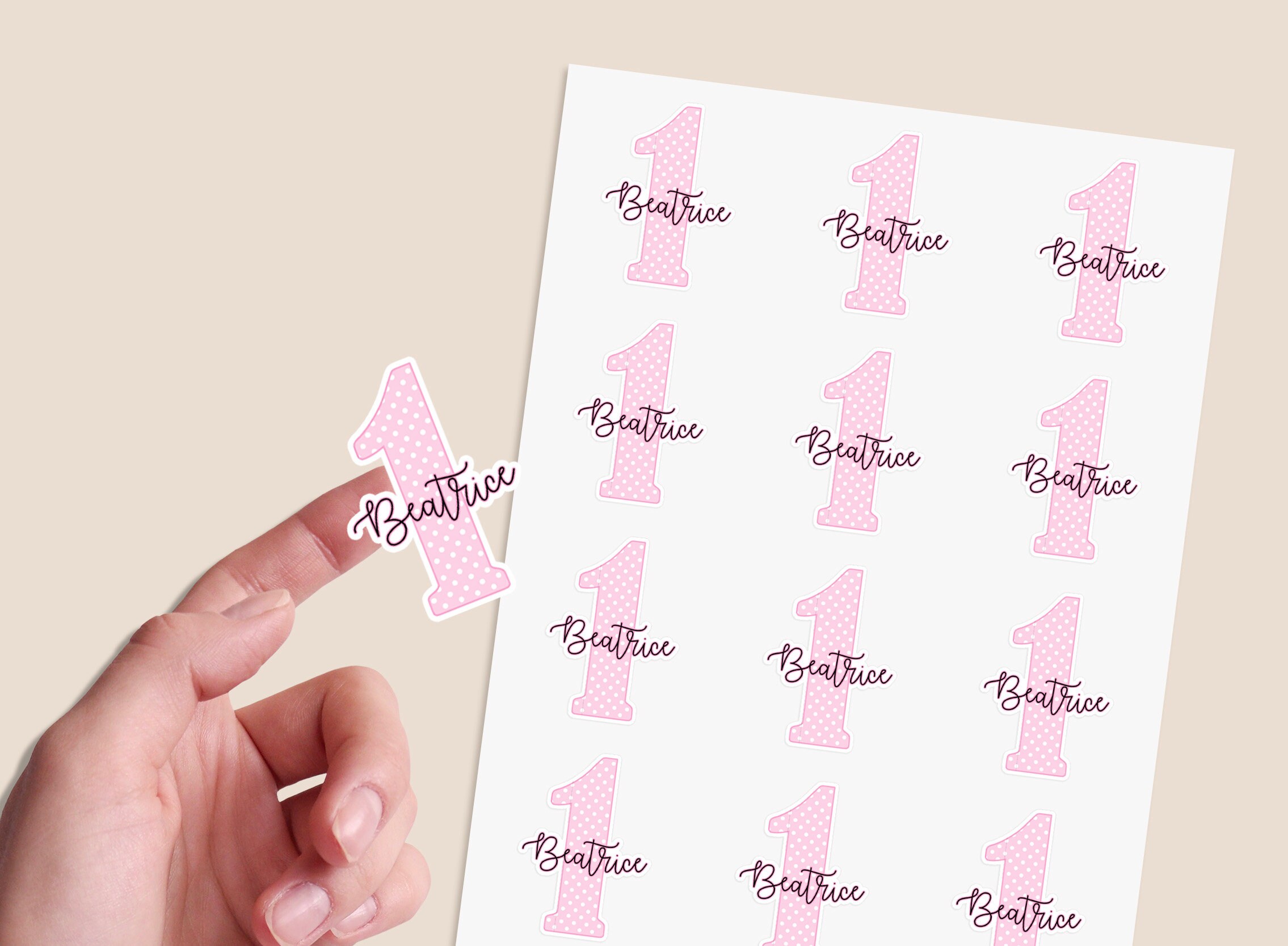 Birthday Sticker Birthday Favor Stickers First Birthday - Etsy