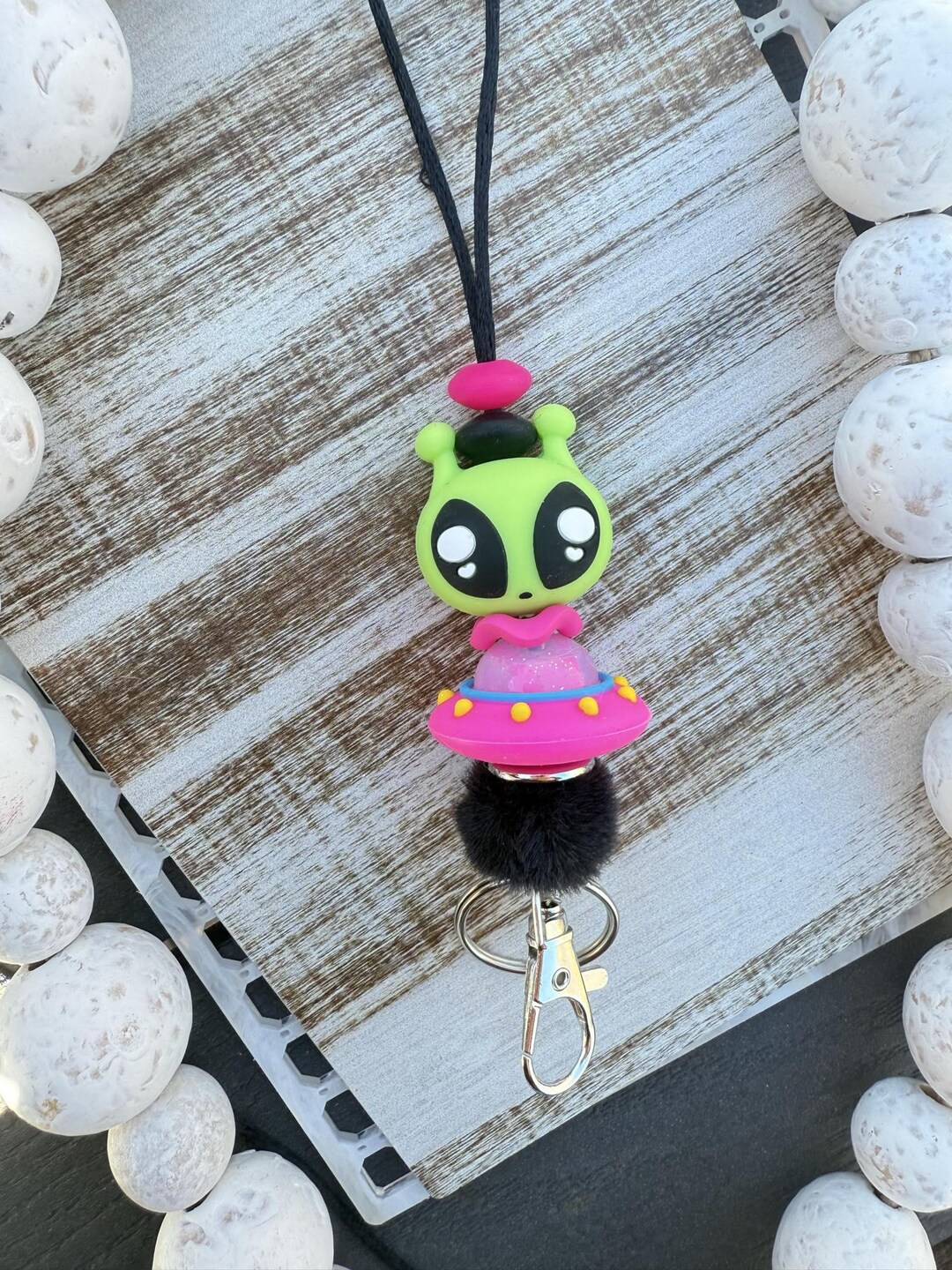 Alien Spaceship Beaded Lanyard: Teacher Appreciation Gift - Etsy