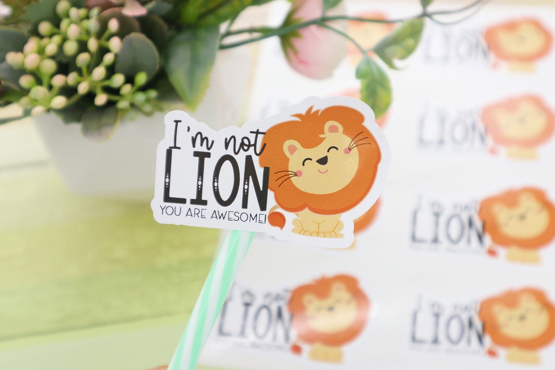 Cute Packaging Stickers -lion Packaging Sticker for Business - Cute ...
