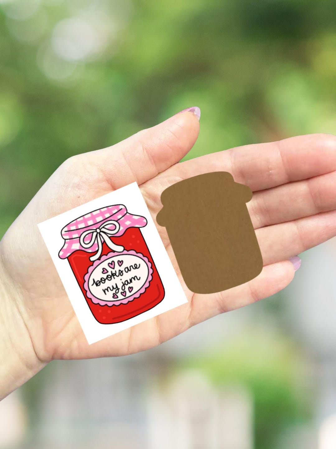 Books Are My Jam Acrylic Blank and Decal- Jam Jar Badge Reel Blanks - Etsy