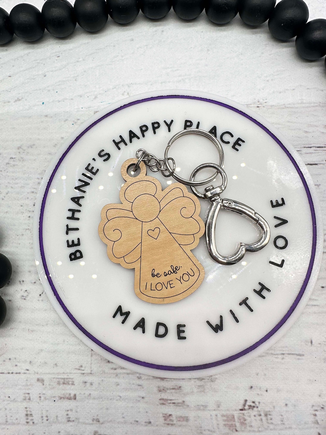 Guardian Angel Keychain, New Driver Keychain, Be Safe Keychain, I Love ...