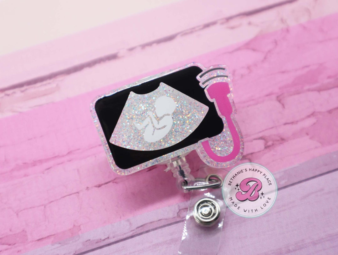Ultrasound Badge Reel, Sonographer Badge Reel, Ultrasound Badge Holder ...