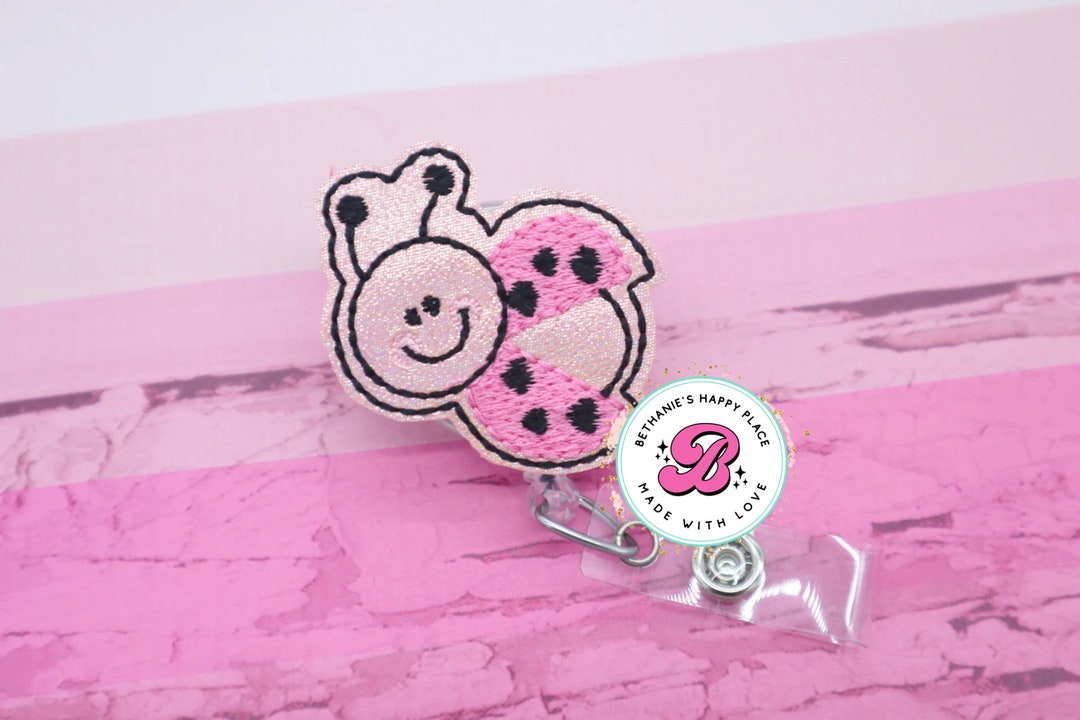 Ladybug Badge Reel Lovebug Ladybug Badge Holder Badge Clip Bug Cute ...