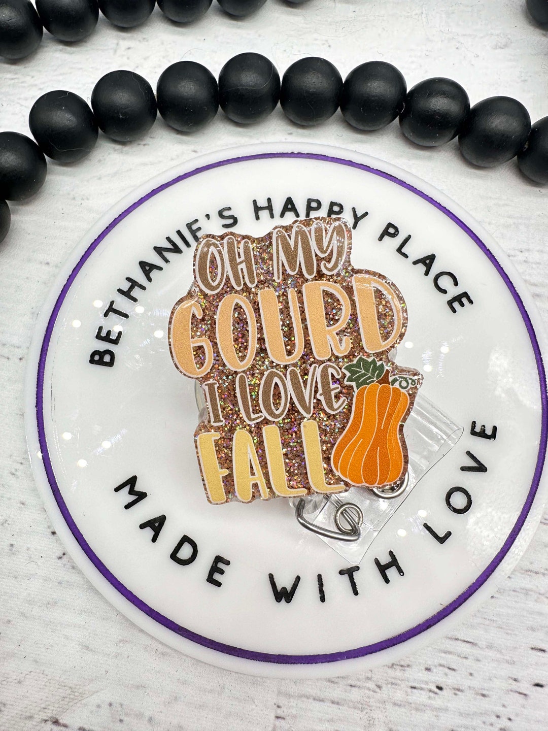 Oh My Gourd, I Love Fall Badge Reel, Gourd Badge Reel, Gourd Badge ...