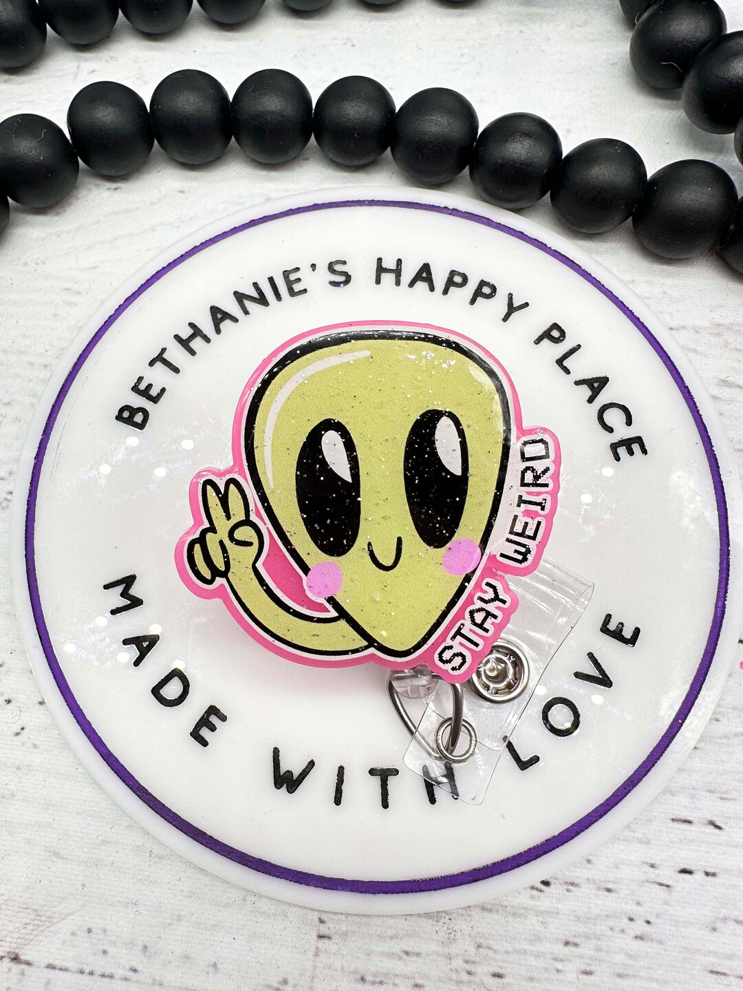Stay Weird Alien Badge Reel Mental Health Badge Reel Alien - Etsy
