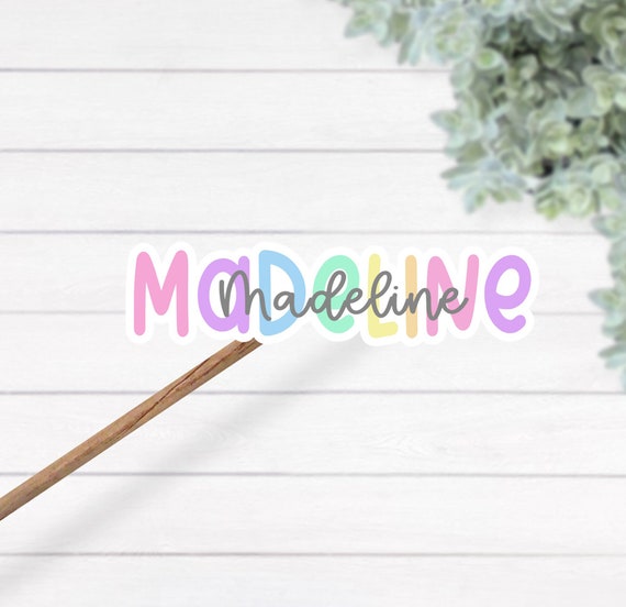 Name Sticker Custom Name Sticker Personalized Name Sticker - Etsy