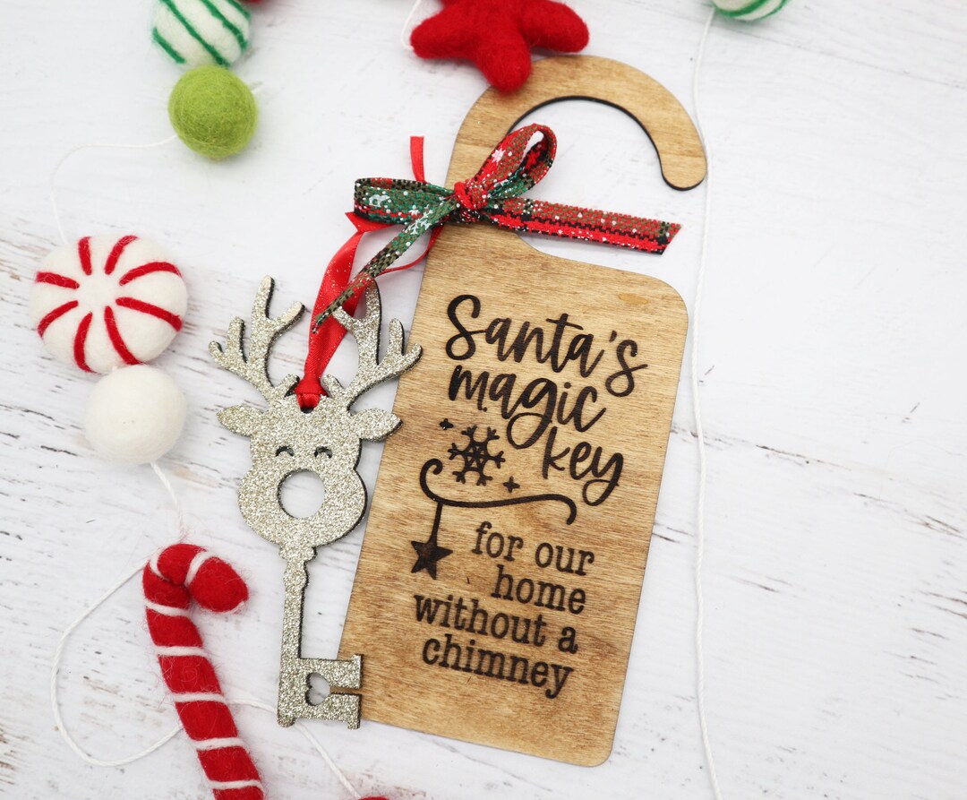 Santa's Magic Key Door Hanger, Magic Key, Christmas Key, Christmas ...