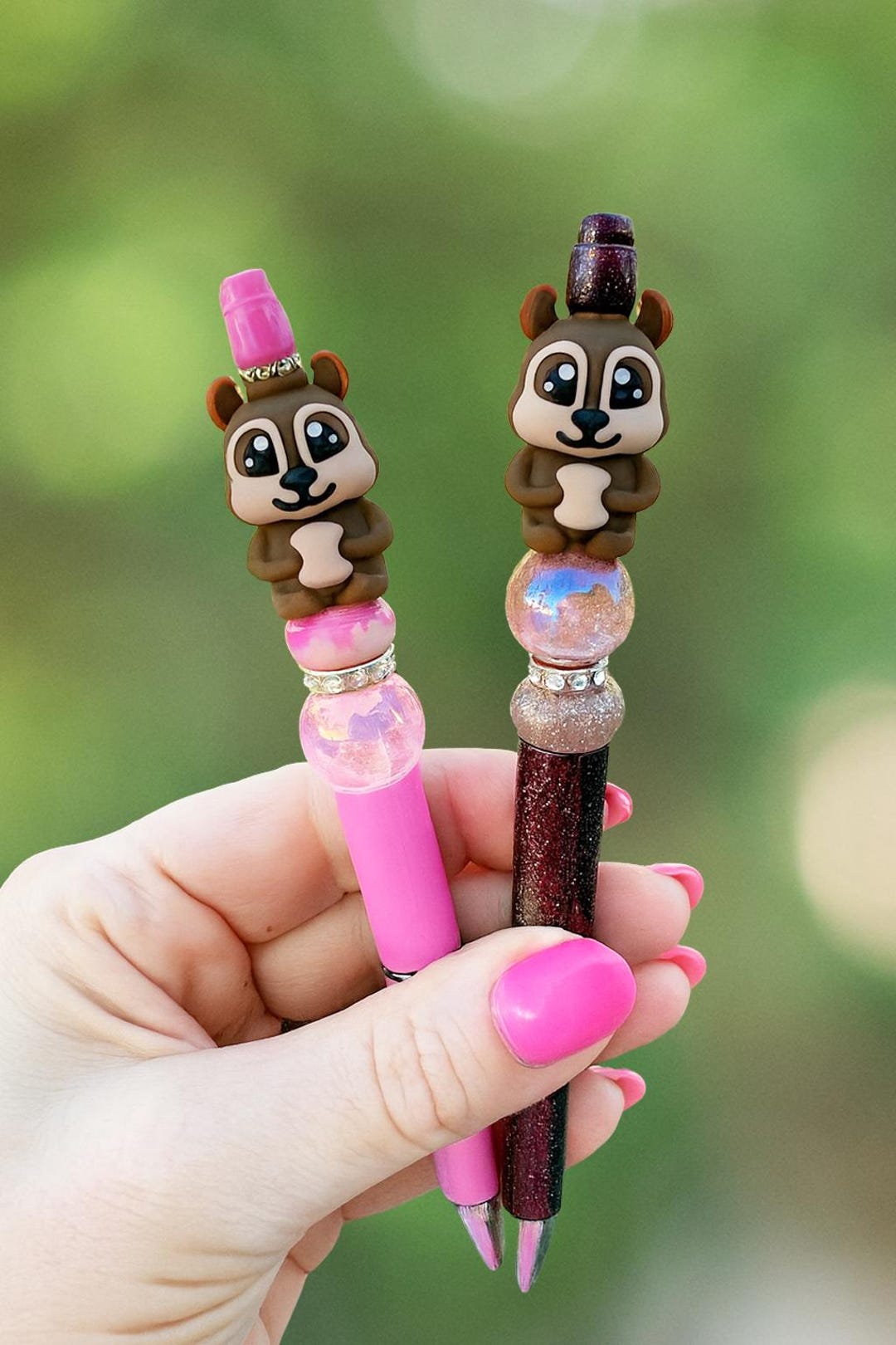Squirrel Beaded Pens, Cute Animal Ink Pen, Squirrel Gifts - Etsy