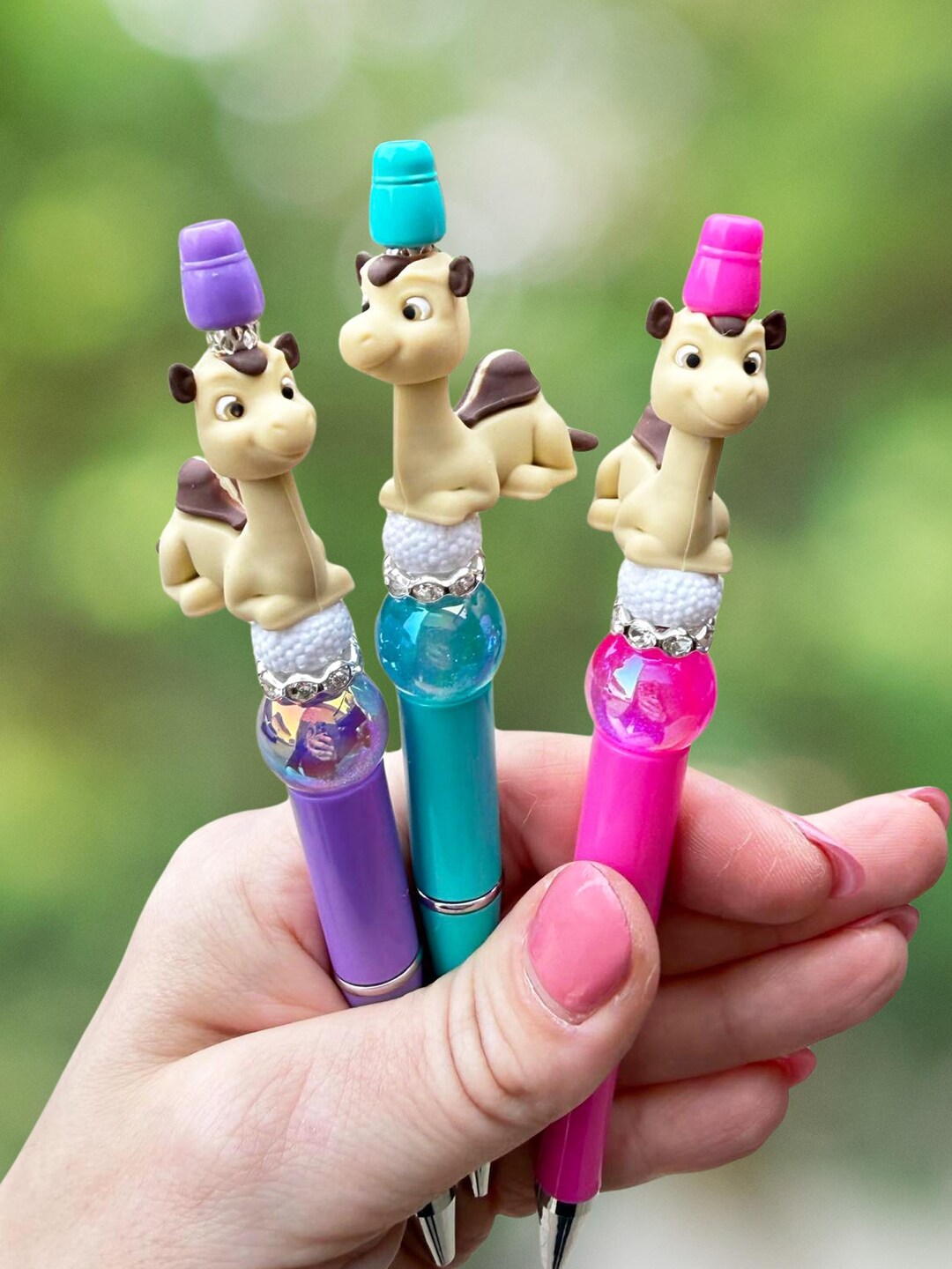 Camel Beaded Pen: Black Ink Pens for Writing, Fun Gifts - Etsy