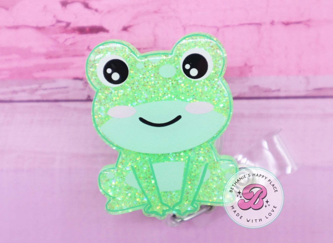 Frog Badge Reel, Frog Badge Clip, Frog Badge Holder, Frog Gifts ...