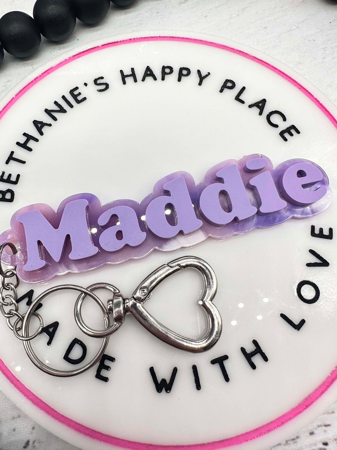 Acrylic Name Keychain, Personalized Keychain, Custom Name Keychain ...