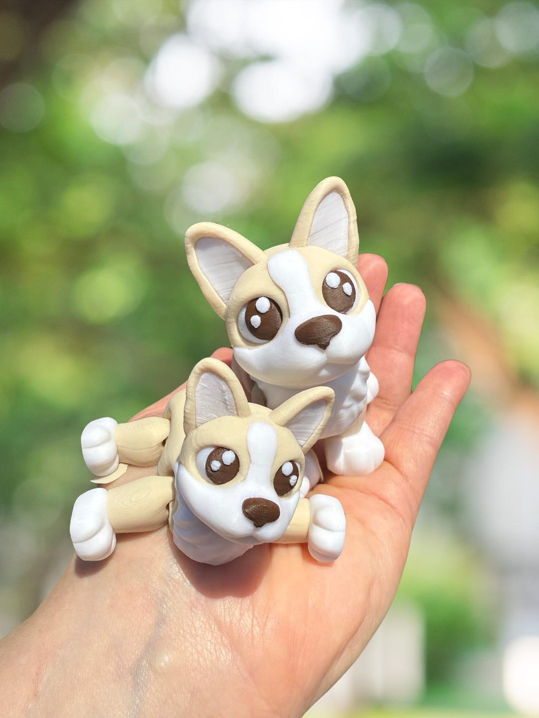 Articulated Corgi Fidget Toy, 3D Printed Corgi, Cute Corgi Gifts, Dog ...