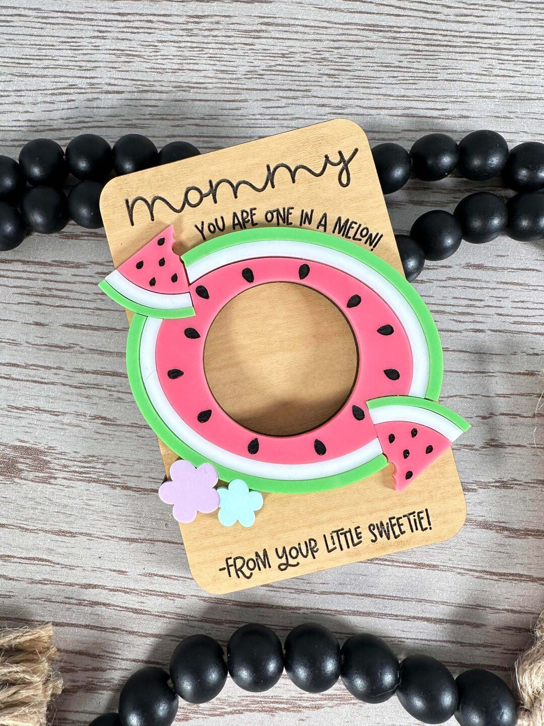 One in a Melon Watermelon Mother's Day Photo Frame, Mother's Day Gift ...