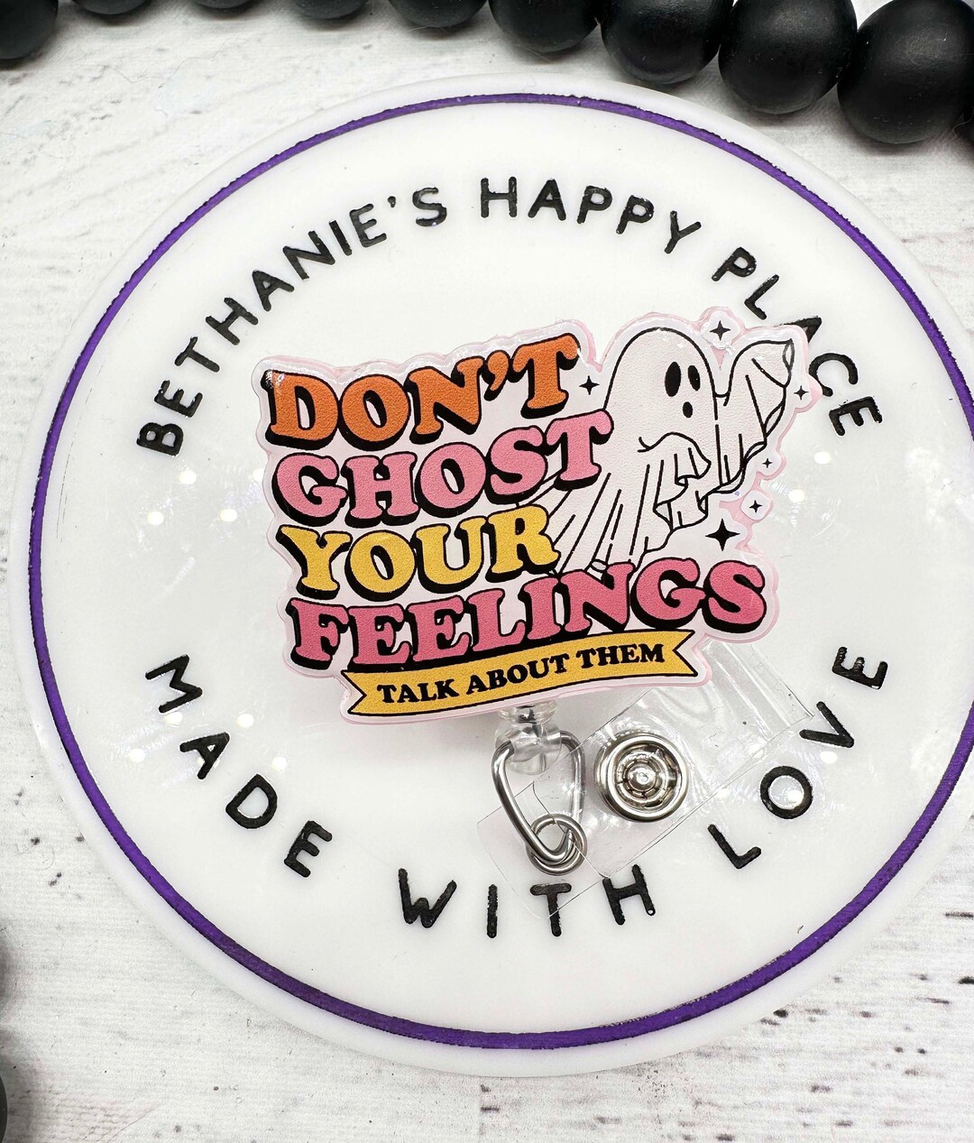 Don't Ghost Your Feelings Badge Reel: Halloween Mental Health Badge ...