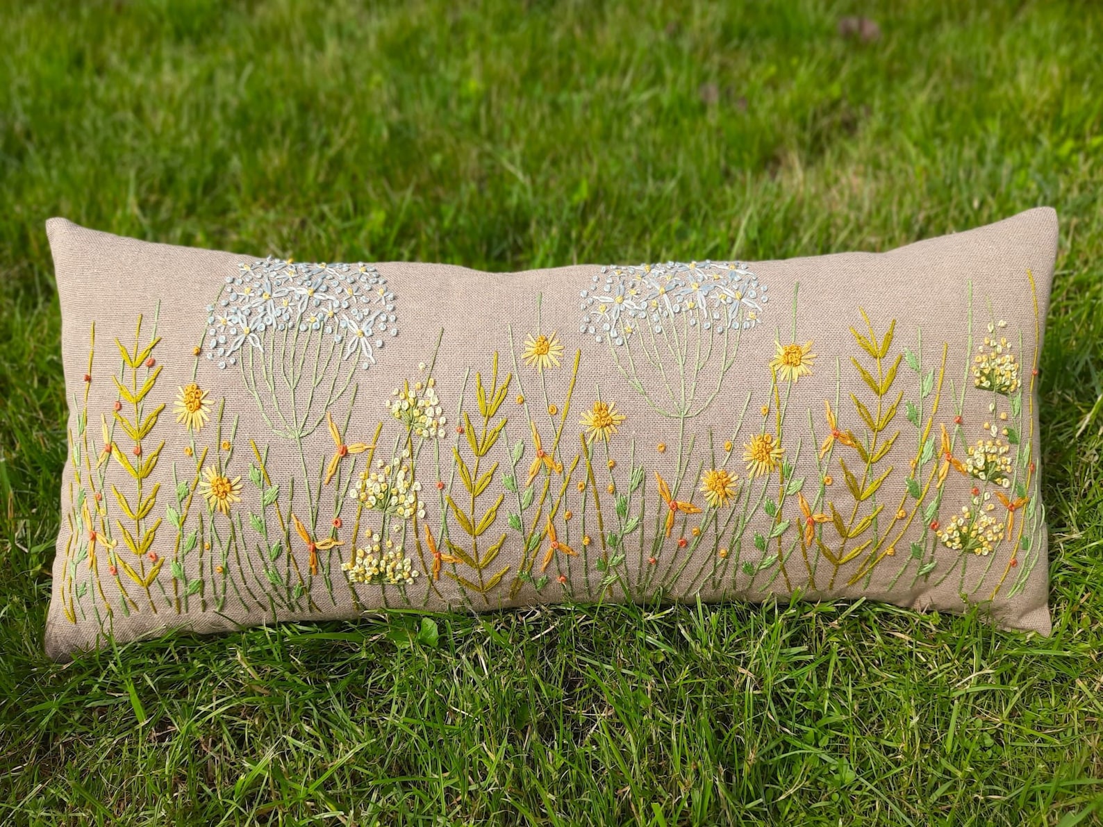 Cushion With Hand Embroidery - Etsy