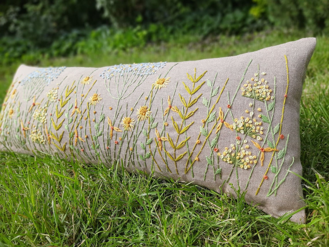 Cushion With Hand Embroidery - Etsy