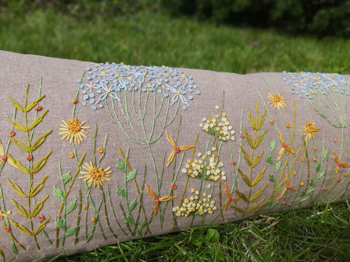 Cushion With Hand Embroidery - Etsy