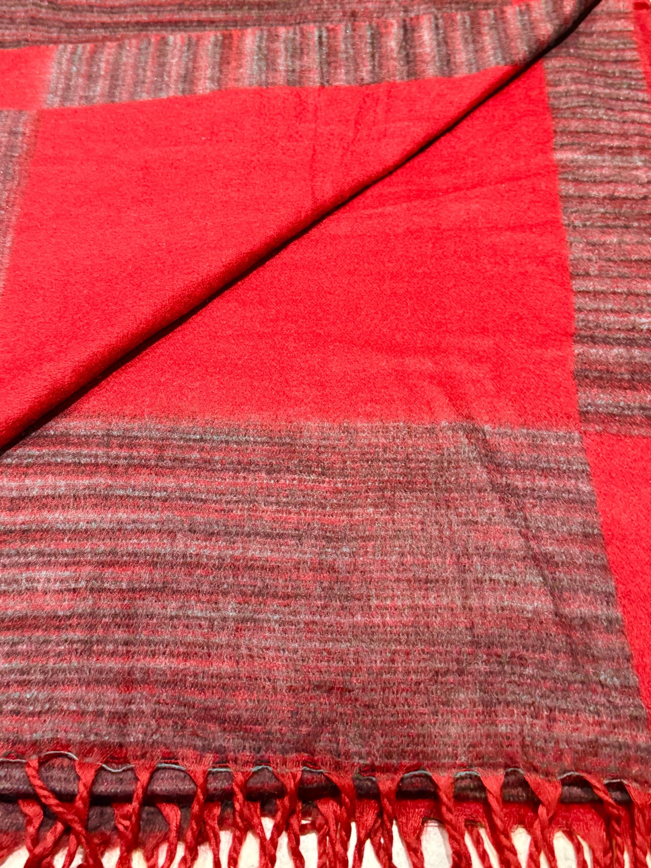 Tibetan Thick Yak Wool Reversible Blanket - Handmade Yoga Meditaion ...