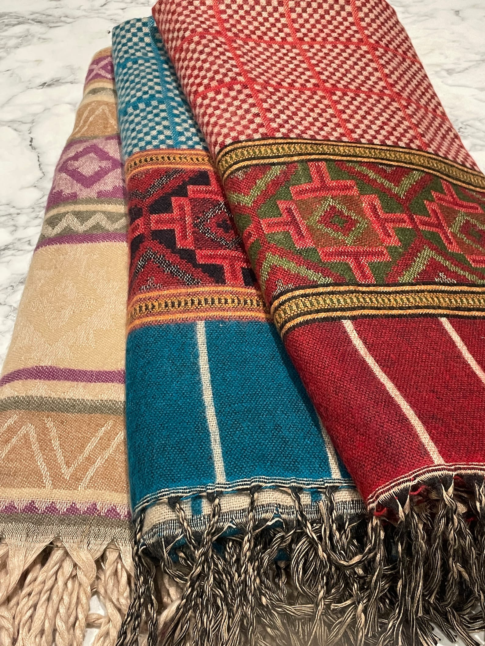 Yak Wool Shawl | Handmade in Nepal | Shawl and Wrap | Wool Scarf ...
