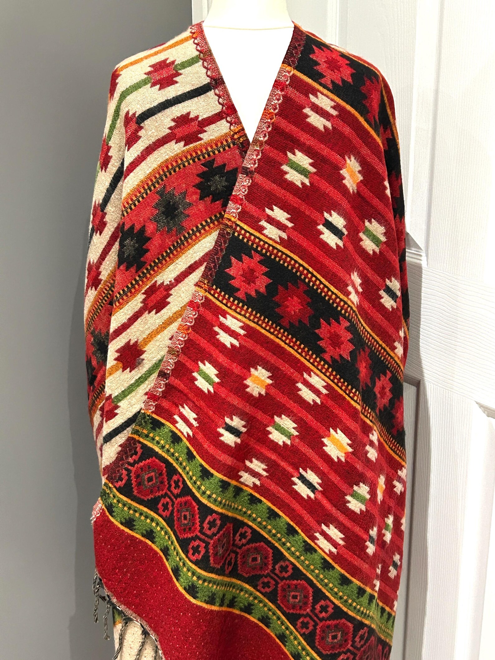 Yak Wool Shawl | Handmade in Nepal | Shawl and Wrap | Wool Scarf ...