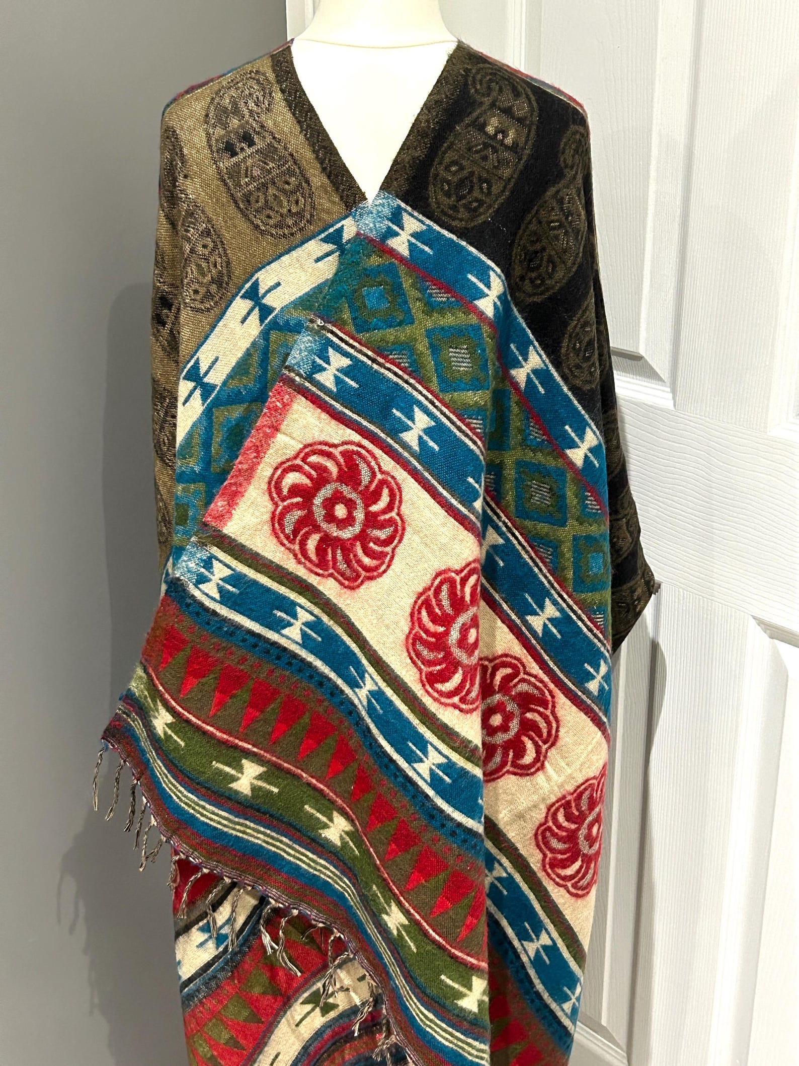 Yak Wool Shawl | Handmade in Nepal | Shawl and Wrap | Wool Scarf ...
