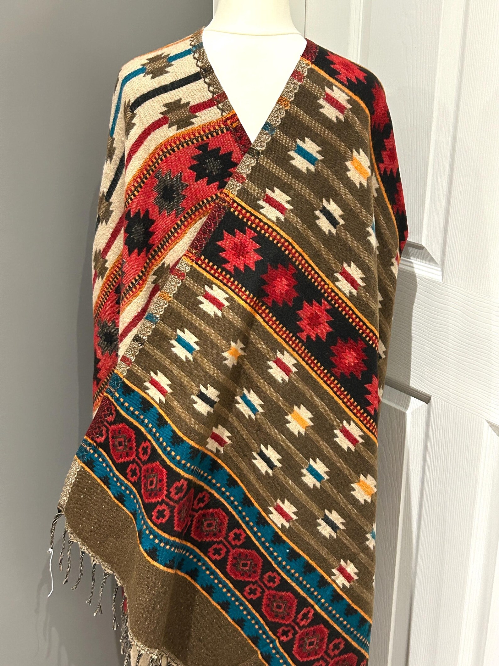 Yak Wool Shawl | Handmade in Nepal | Shawl and Wrap | Wool Scarf ...