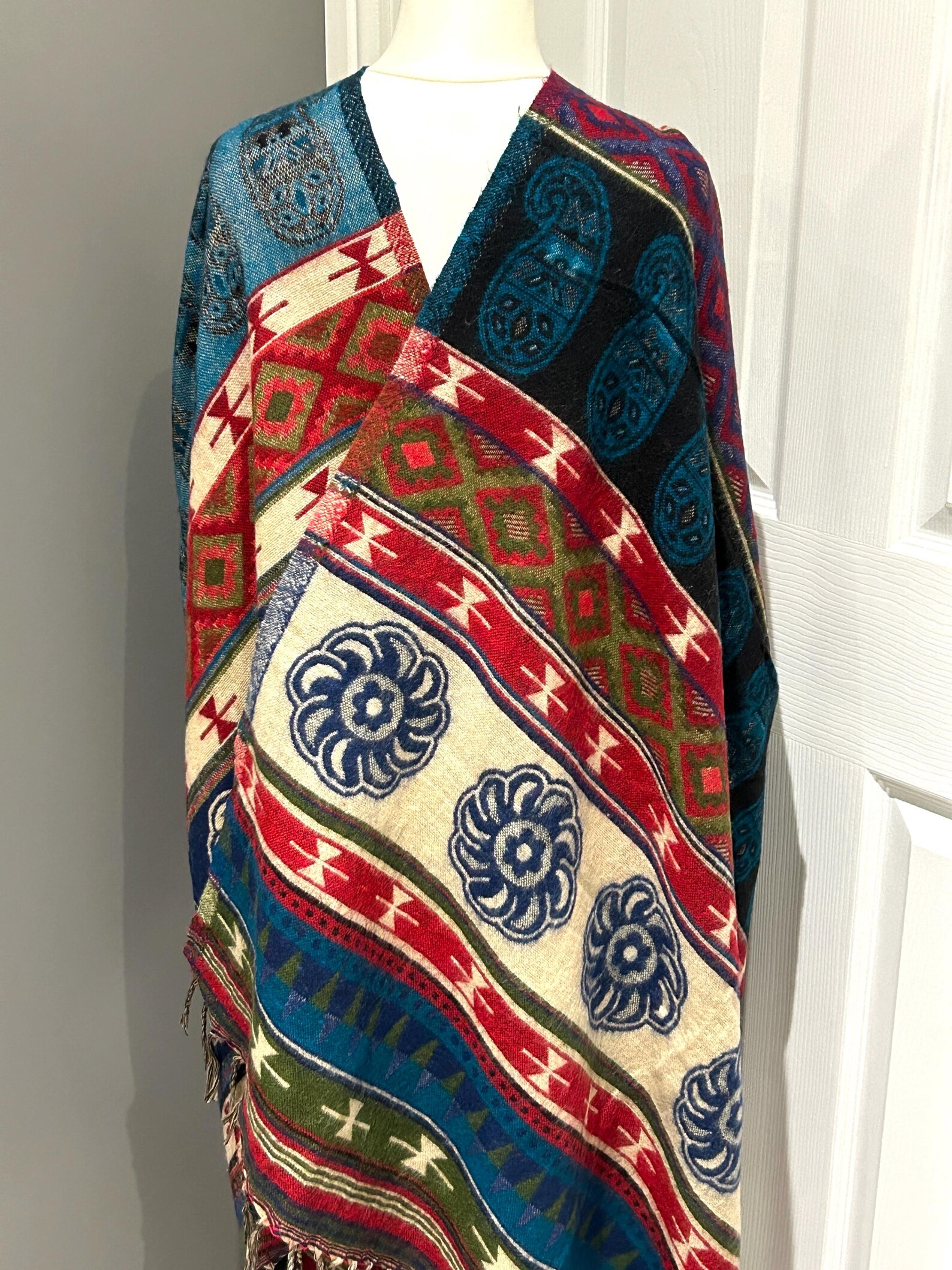 Yak Wool Shawl | Handmade in Nepal | Shawl and Wrap | Wool Scarf ...