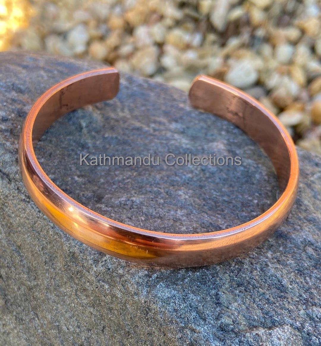 Pure Copper Bracelet - Healing Bracelet - Copper Cuff Bangle - Handmade ...