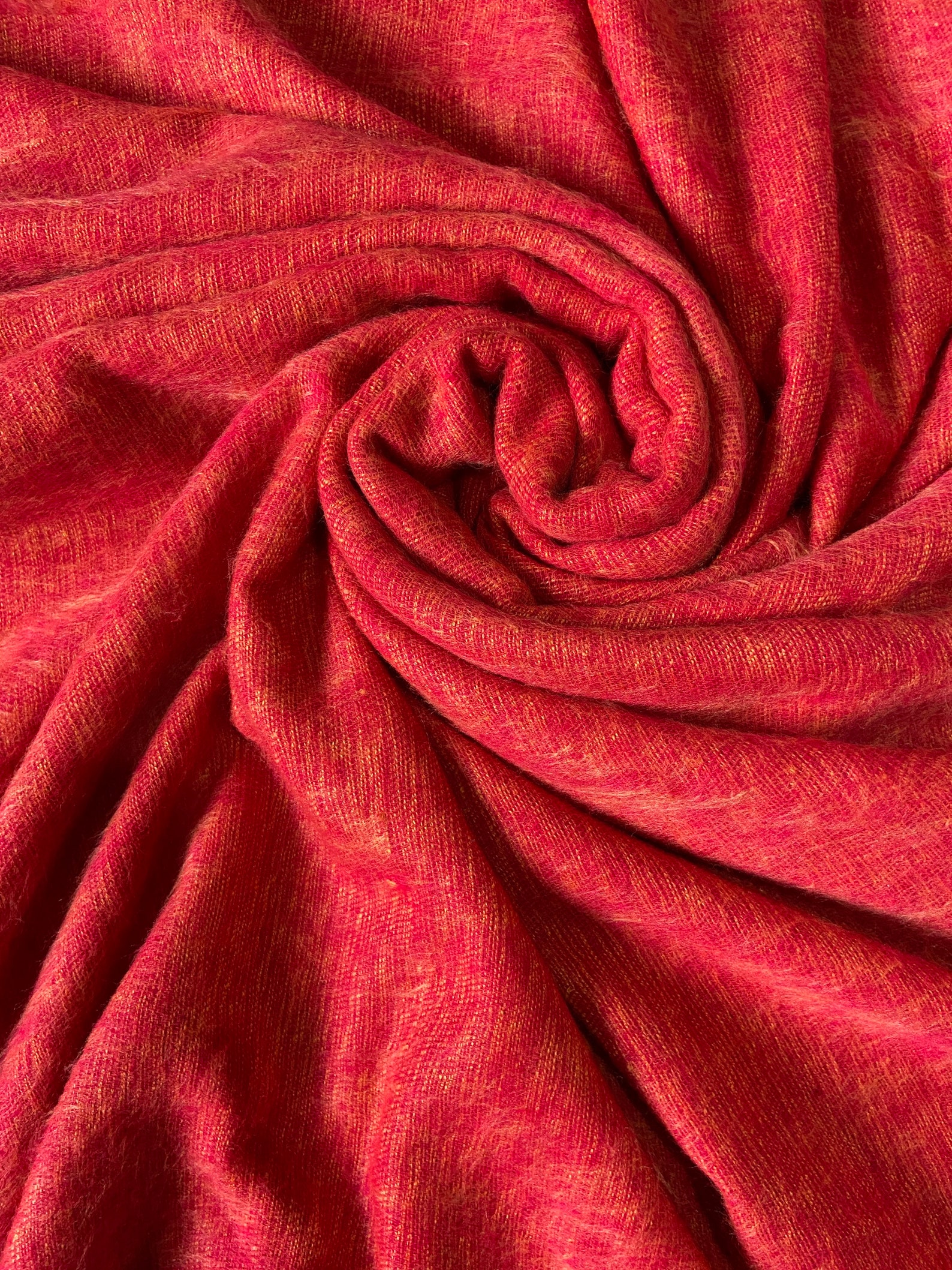 Dark Fire Orange Yak Wool Blanket / Oversized - Etsy UK