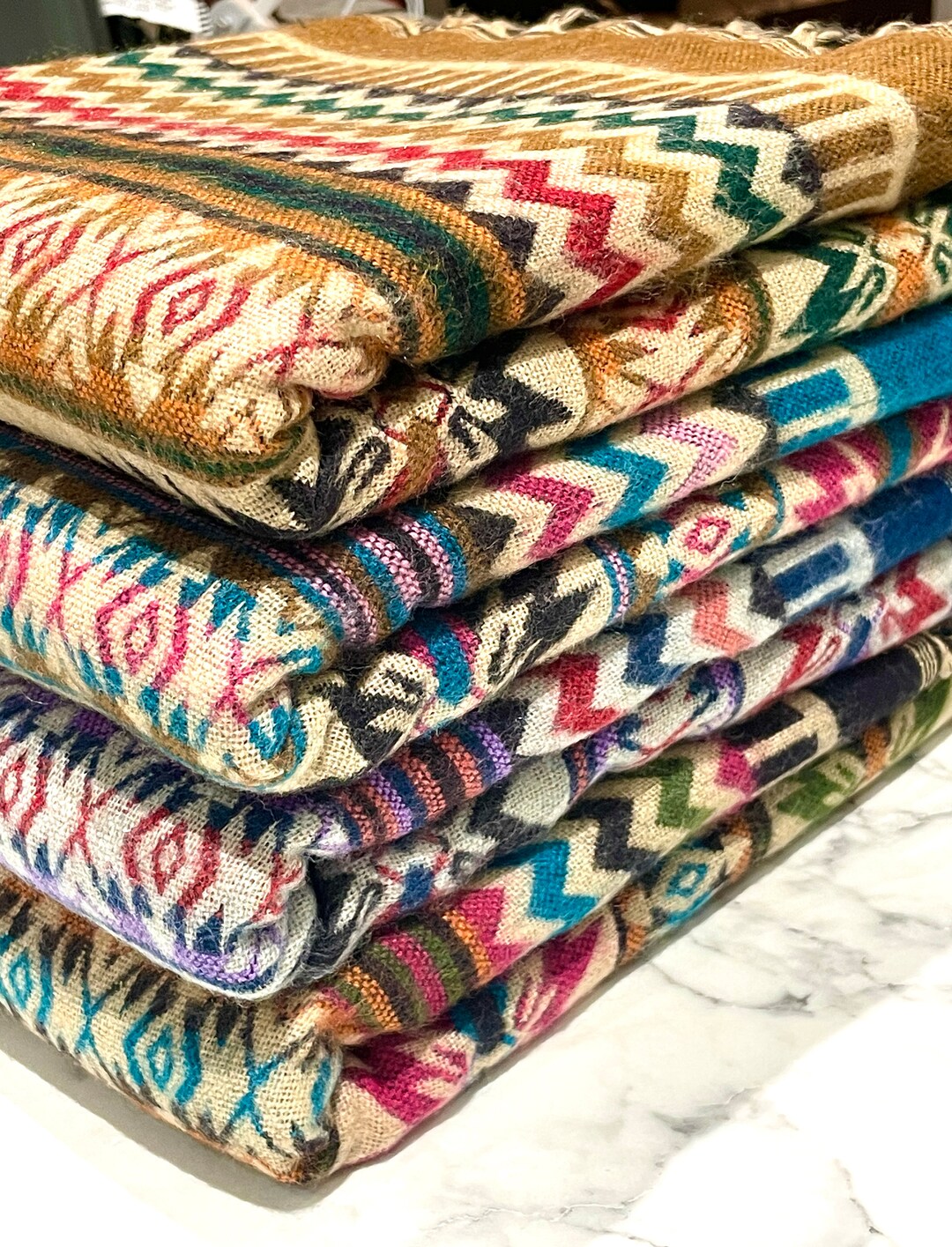 Yak Wool Shawl Handmade in Nepal Shawl and Wrap Wool Scarf Oversize ...