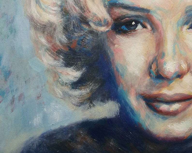 Original Oil Painting Marilyn Monroe Portrait Some Like It Hot ...