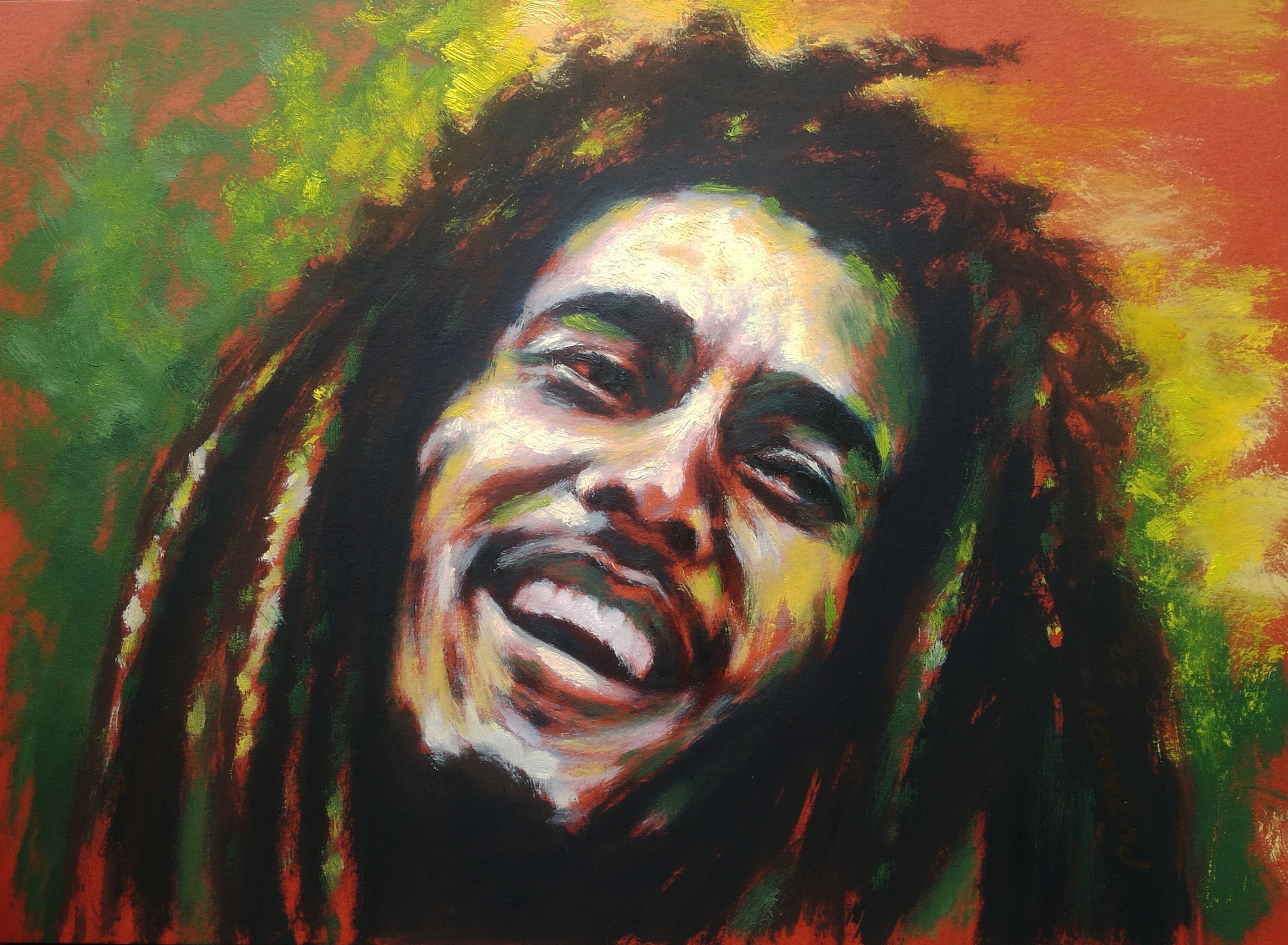Bob Marley Oil Painting