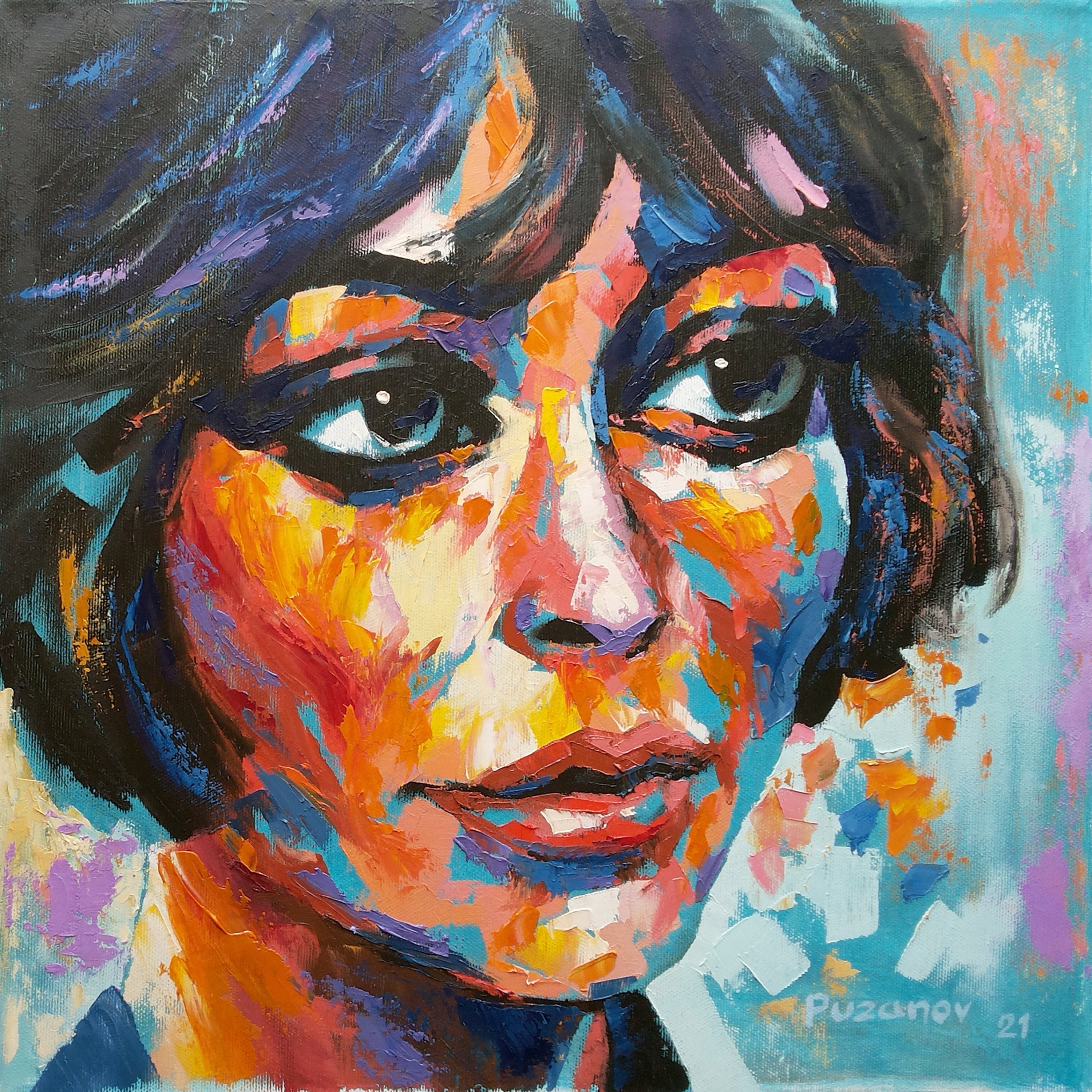 Custom IMPASTO Portrait Palette Knife Painting From Your | Etsy