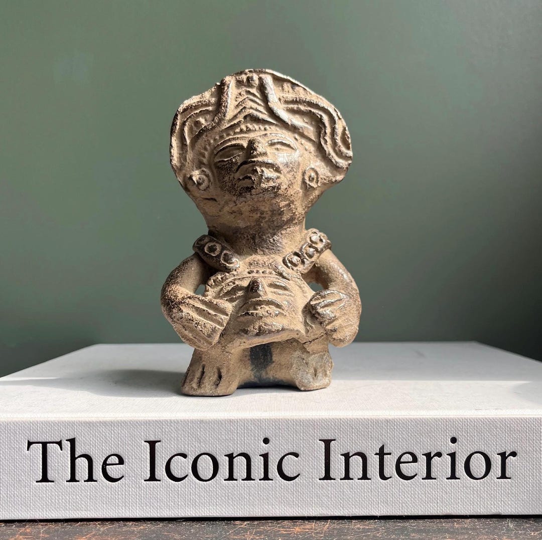 Pre-columbian Figure Maya Aztec Clay Statue Inca Figurine Ancient ...