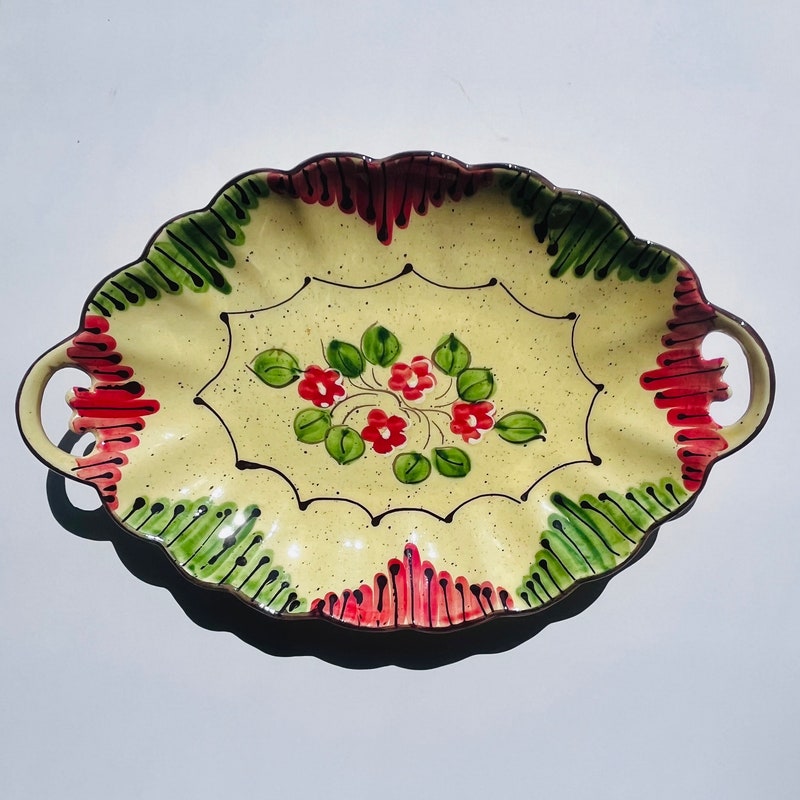 Quimper Plate Platter - Etsy UK