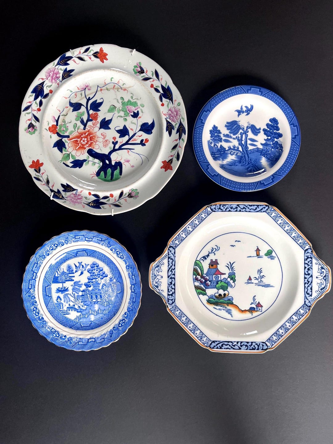 Vintage Plate Collection.amari Plate. Collection.willow Plate .plate ...