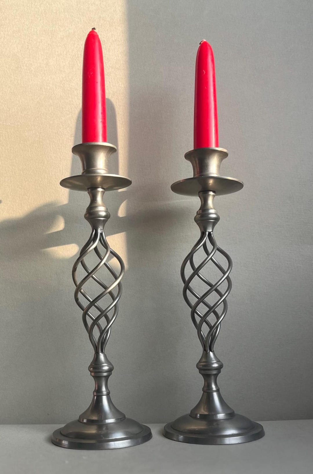 Vintage Candlestick Holder.spiral Candlestick Holder.vintage Home Decor ...