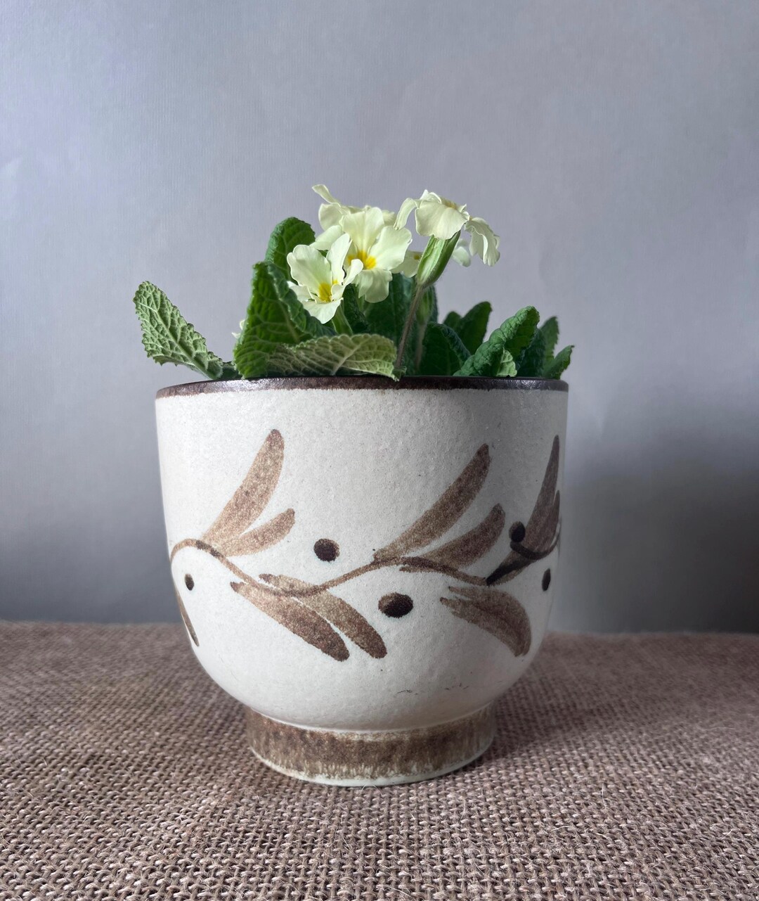 Vintage Planter /jardinere.rustic Pottery Decorative Planter Possibly ...